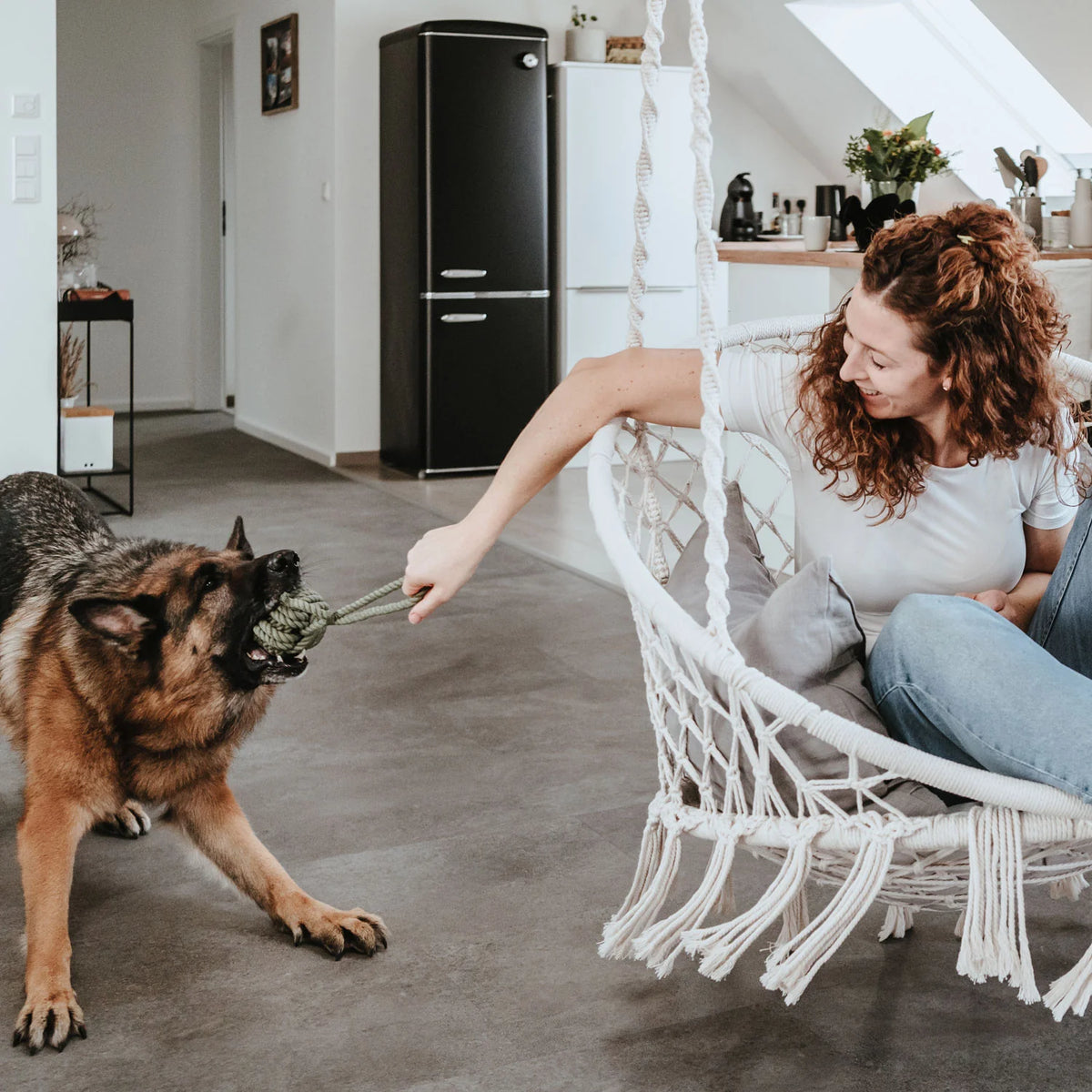 Inari Ball with Handloop - Sage Green