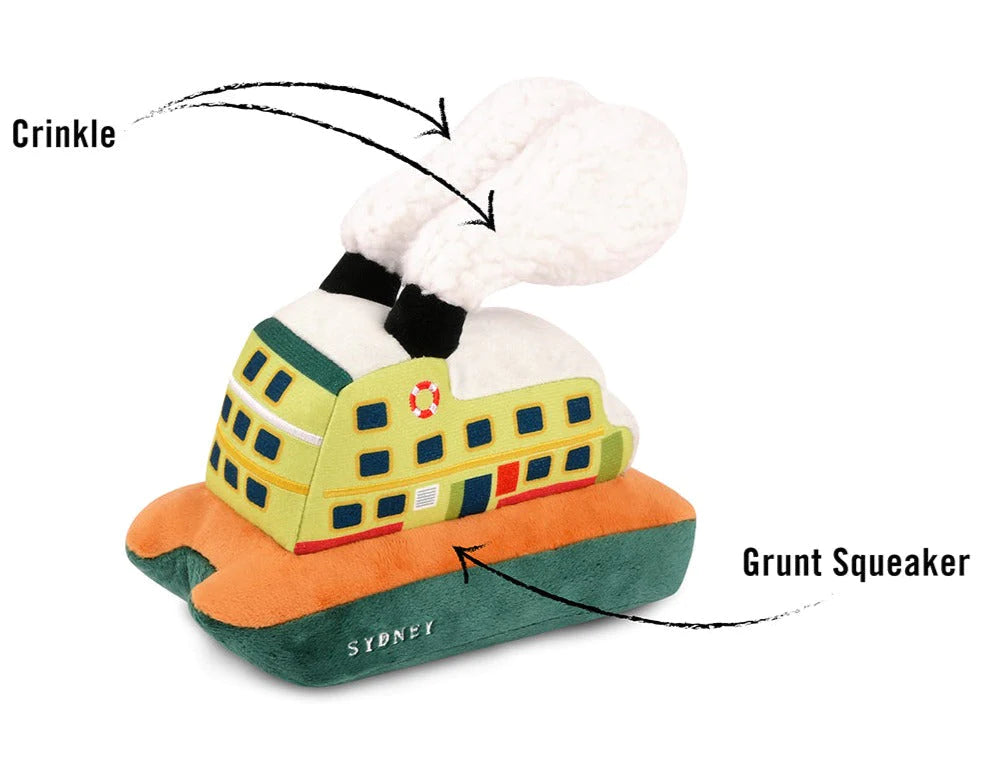 Sydney Ferry Plush Dog Toy